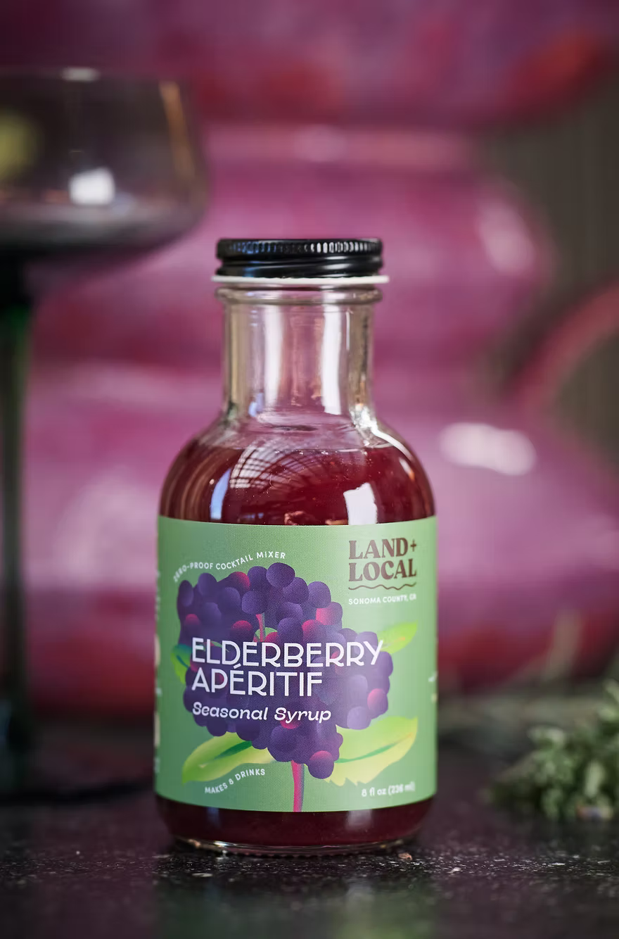 Elderberry Aperitif Syrup | Land + Local – Gather Sebastopol